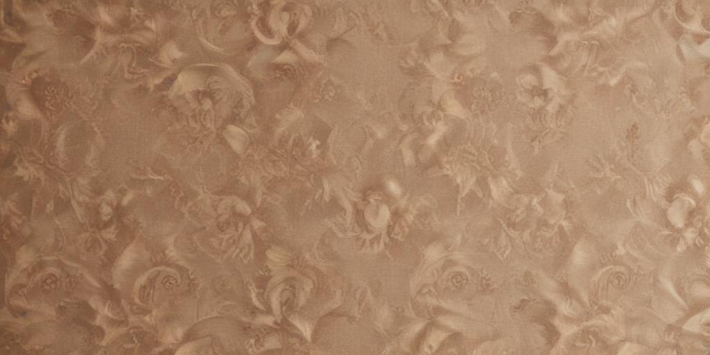 Elegant Floral Pattern in Warm Beige Tones with Subtle Texture.