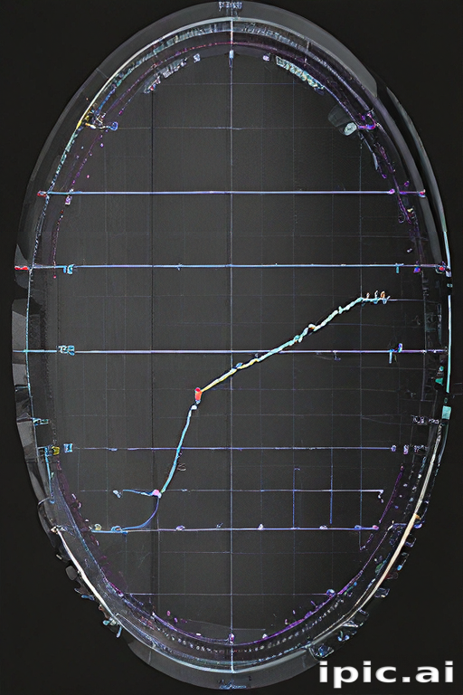 Visual Representation of Data Points in an Oval Structure with Grid Lines