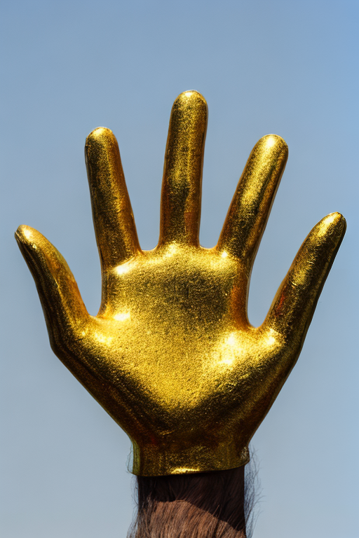a man with the golden hand