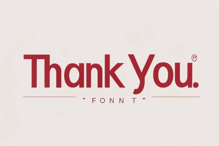 Expressing Gratitude with a Bold and Stylish 'Thank You' Message Design