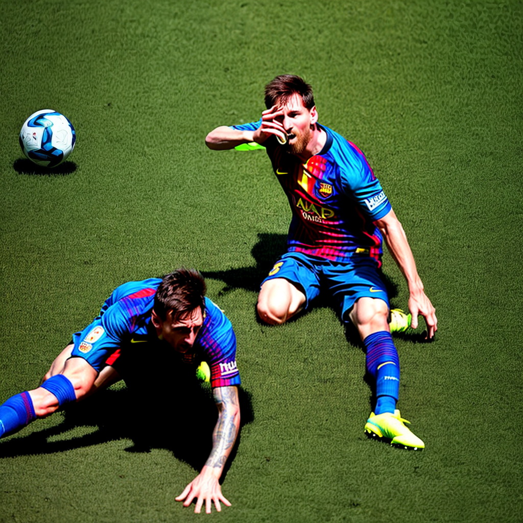 messi, eating