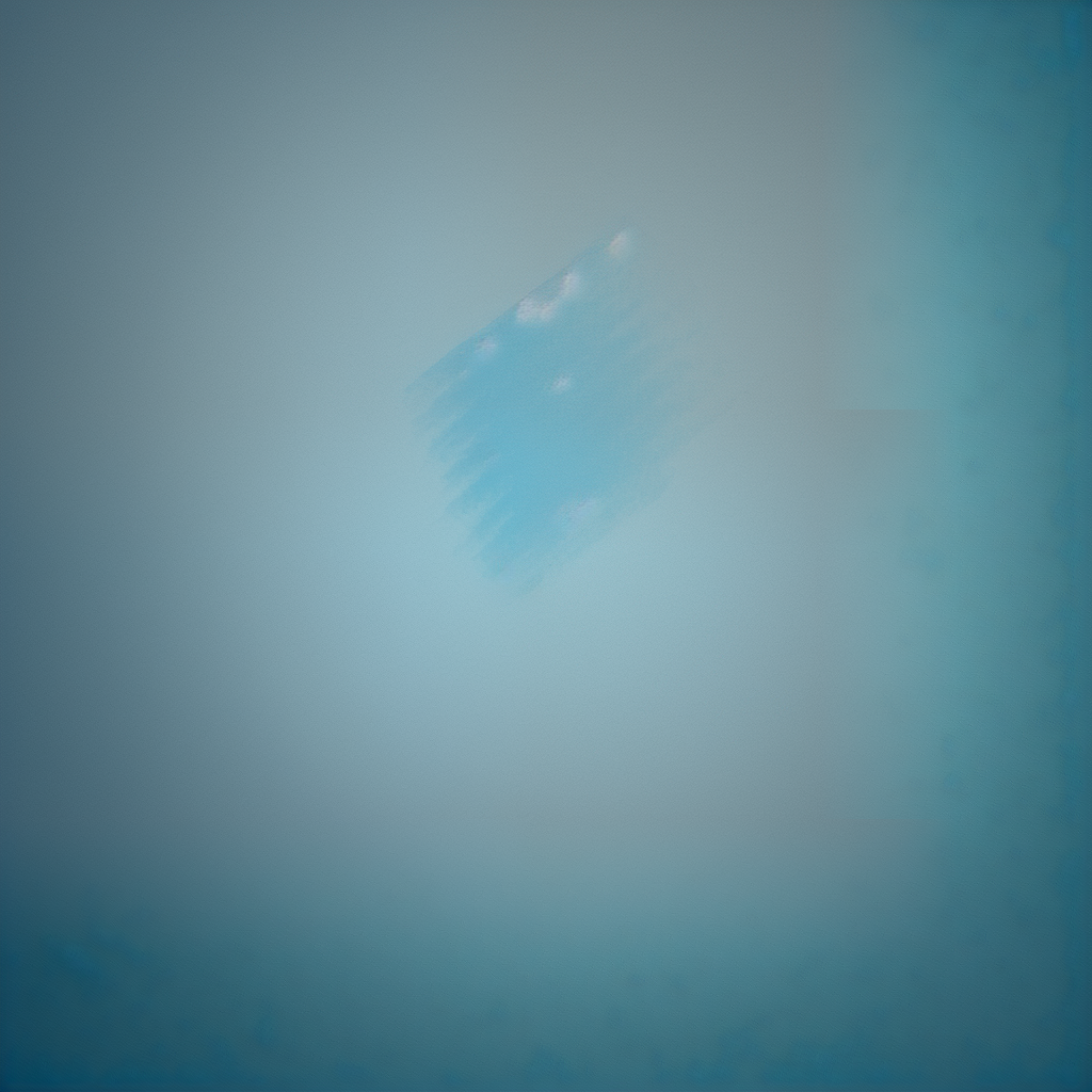 A Misty Blue Background with a Subtle Geometric Shape in Focus.