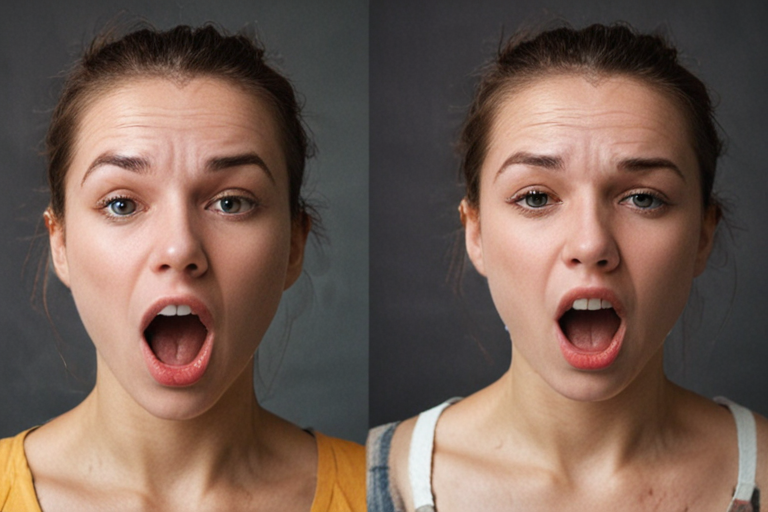 Face fart women