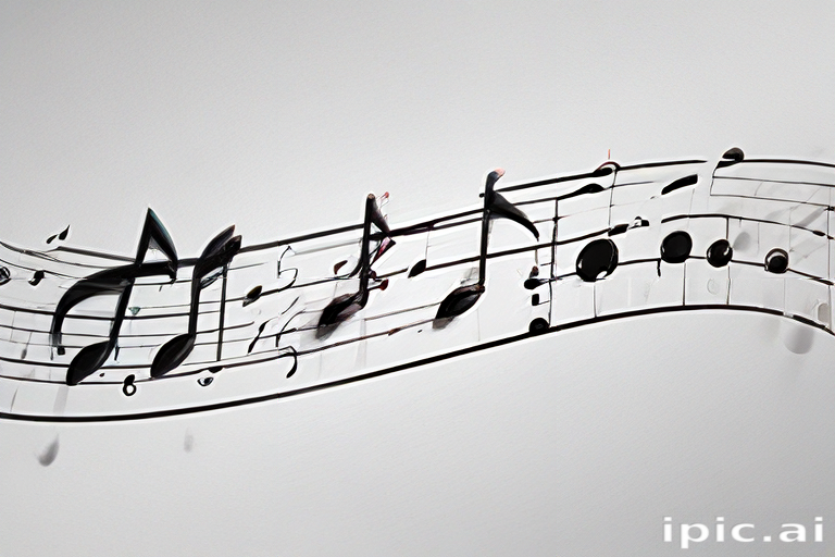 Melodic Flow: A Beautiful Representation of Musical Notes in Motion