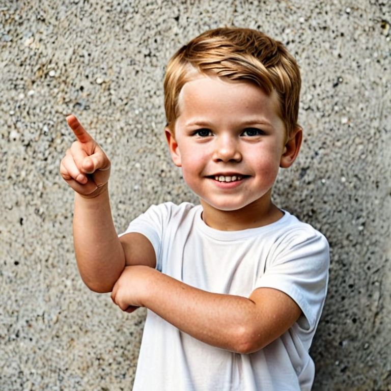 white kid with black power