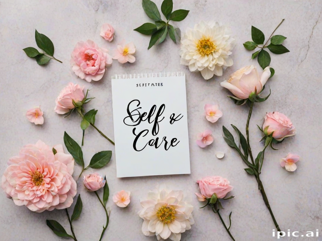 Embracing Self-Care: A Beautiful Arrangement of Flowers and Inspiration