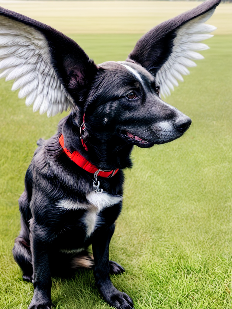 dog with wings