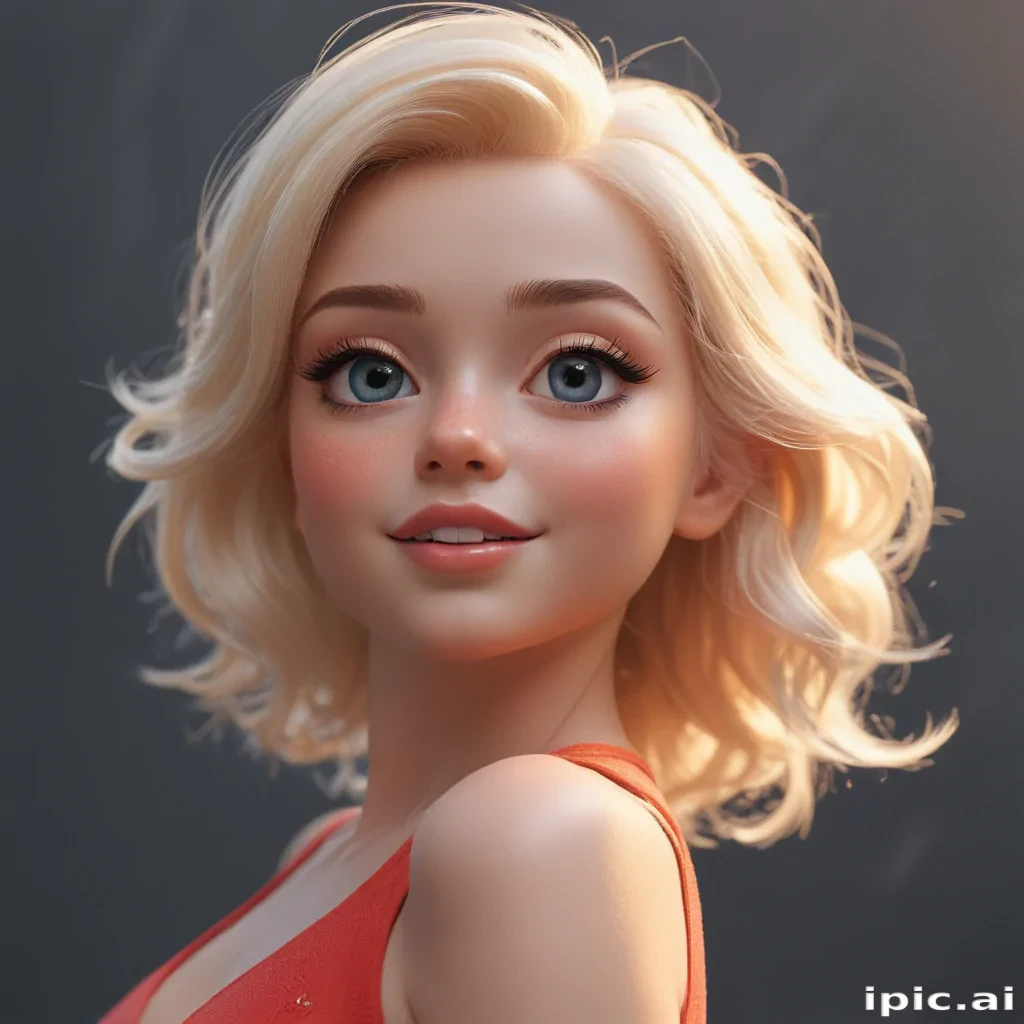 Enchanting Portrait of a Young Woman with Flawless Features and Radiant ...