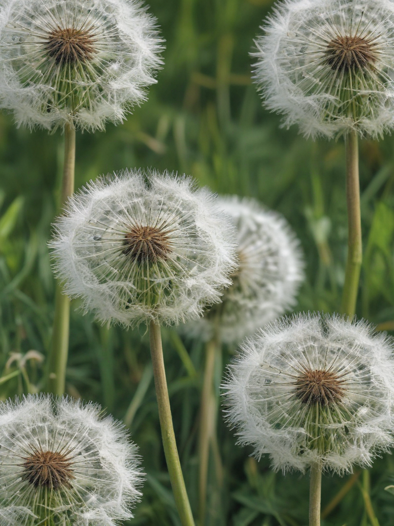 dandelions field relistic