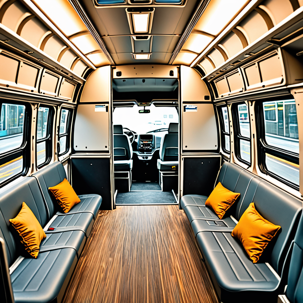inside the back of messy transit van hyperrealistic action adventure