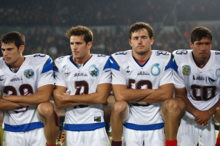 sad football players