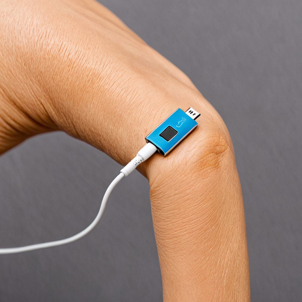 Blonde Human female with USB C port in rectum