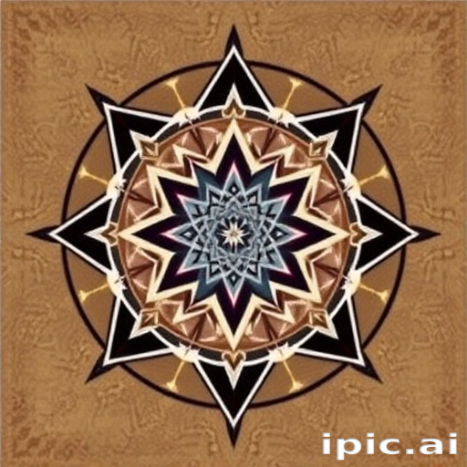 Intricate Geometric Mandala Design with Symmetrical Patterns and Earthy ...