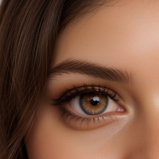 Close-Up of a Beautiful Eye with Captivating Hazel and Green Hues