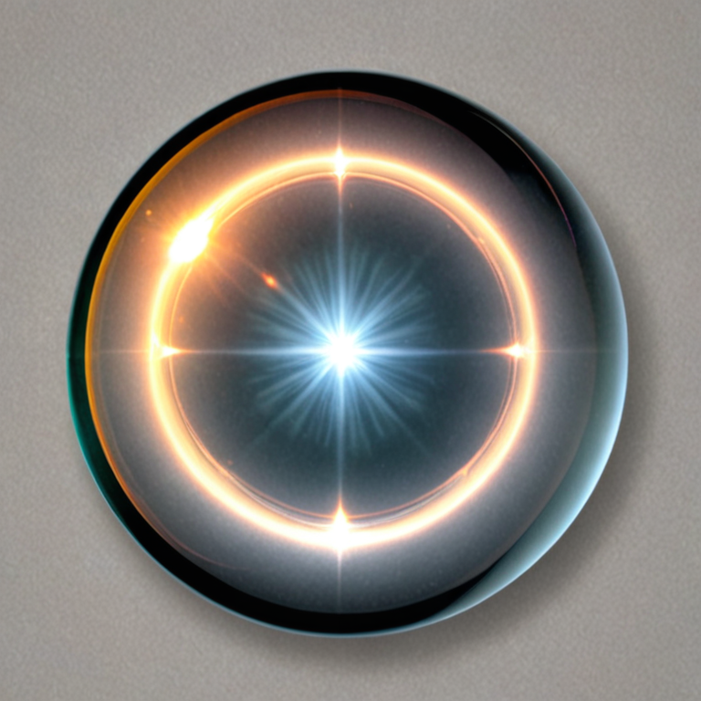 A grey orb of a basic aura