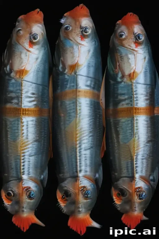 Three Vibrantly Colored Fish Displaying Unique Patterns and Textures on ...