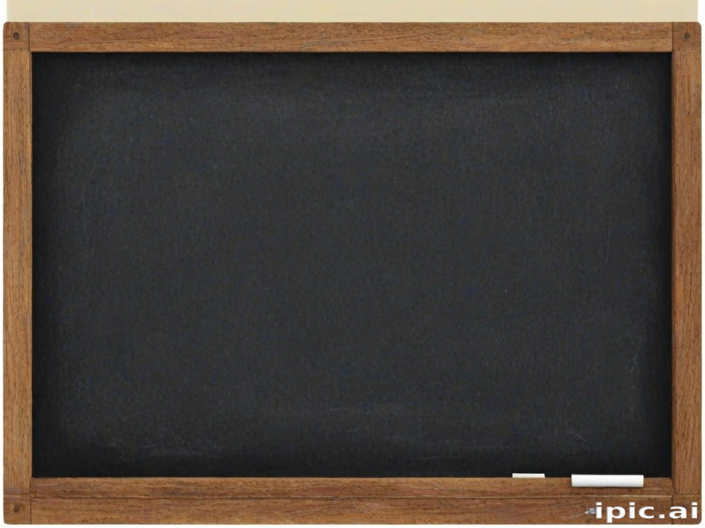 Classic Chalkboard Frame Ready for Learning and Creative Expression ...