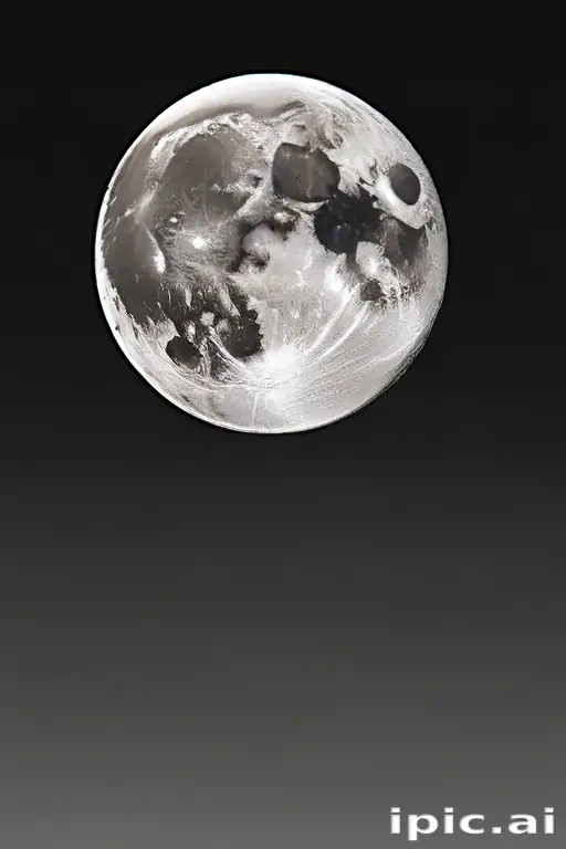 Stunning Close-Up of the Moon Showcasing Its Unique Surface Features