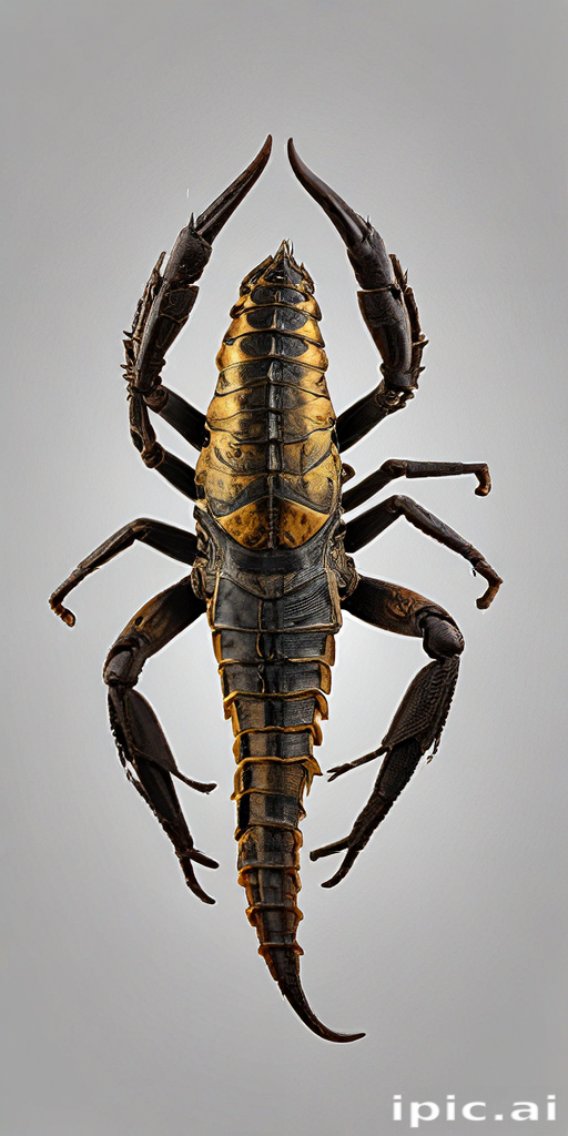 Intricate Close-Up of a Unique and Fascinating Scorpion Species