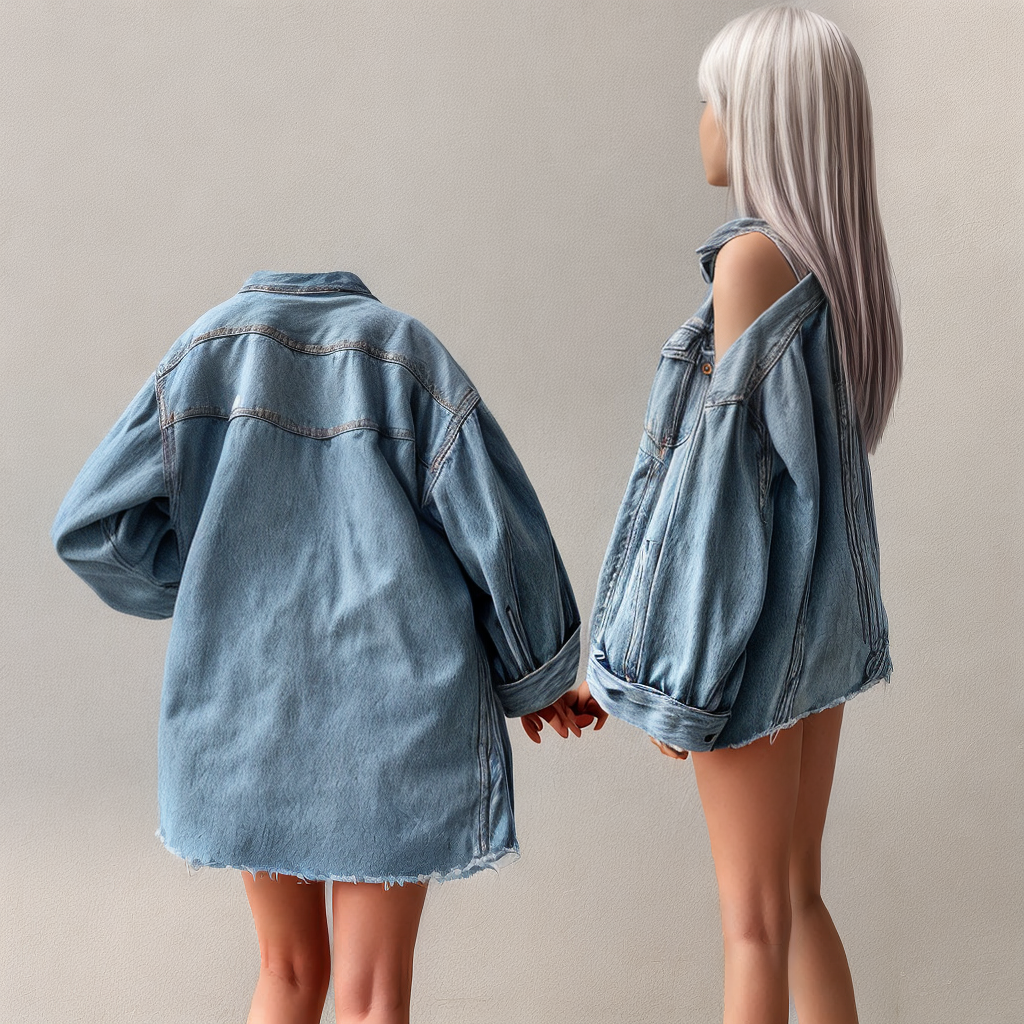 backside view cute anime character