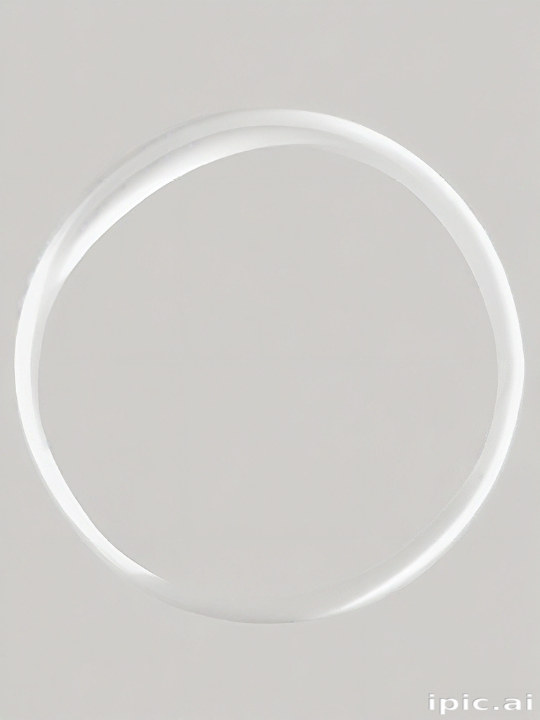 Minimalistic Clear Circular Shape Against a Soft Light Background