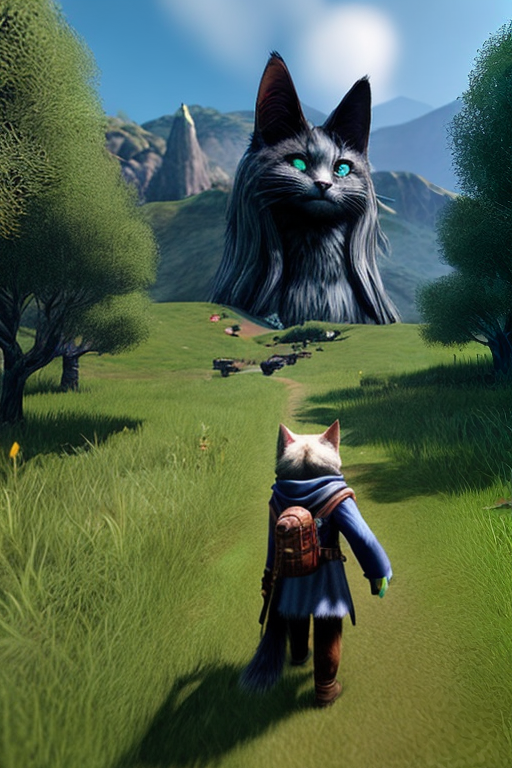 ANIMÇÃO DE UM GATO ESTILO RPG
