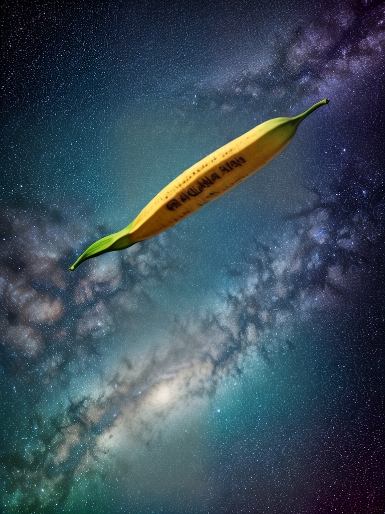 A banana in space