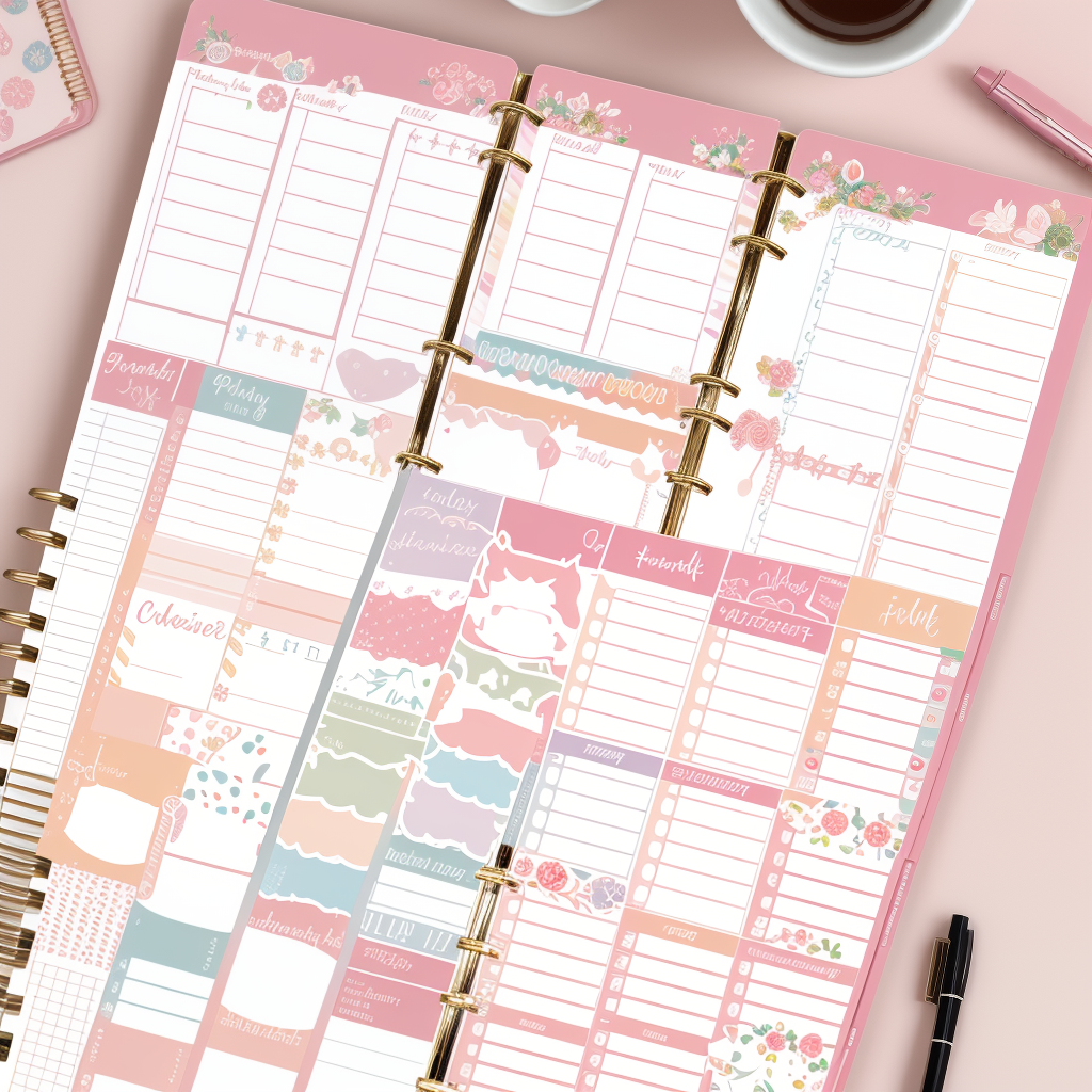 Colorful and Organized Planner Layout for Effective Daily and Weekly ...