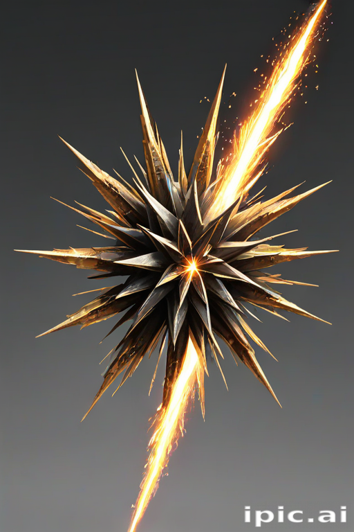 Dynamic Explosion of Metallic Spikes Radiating Intense Light and Energy