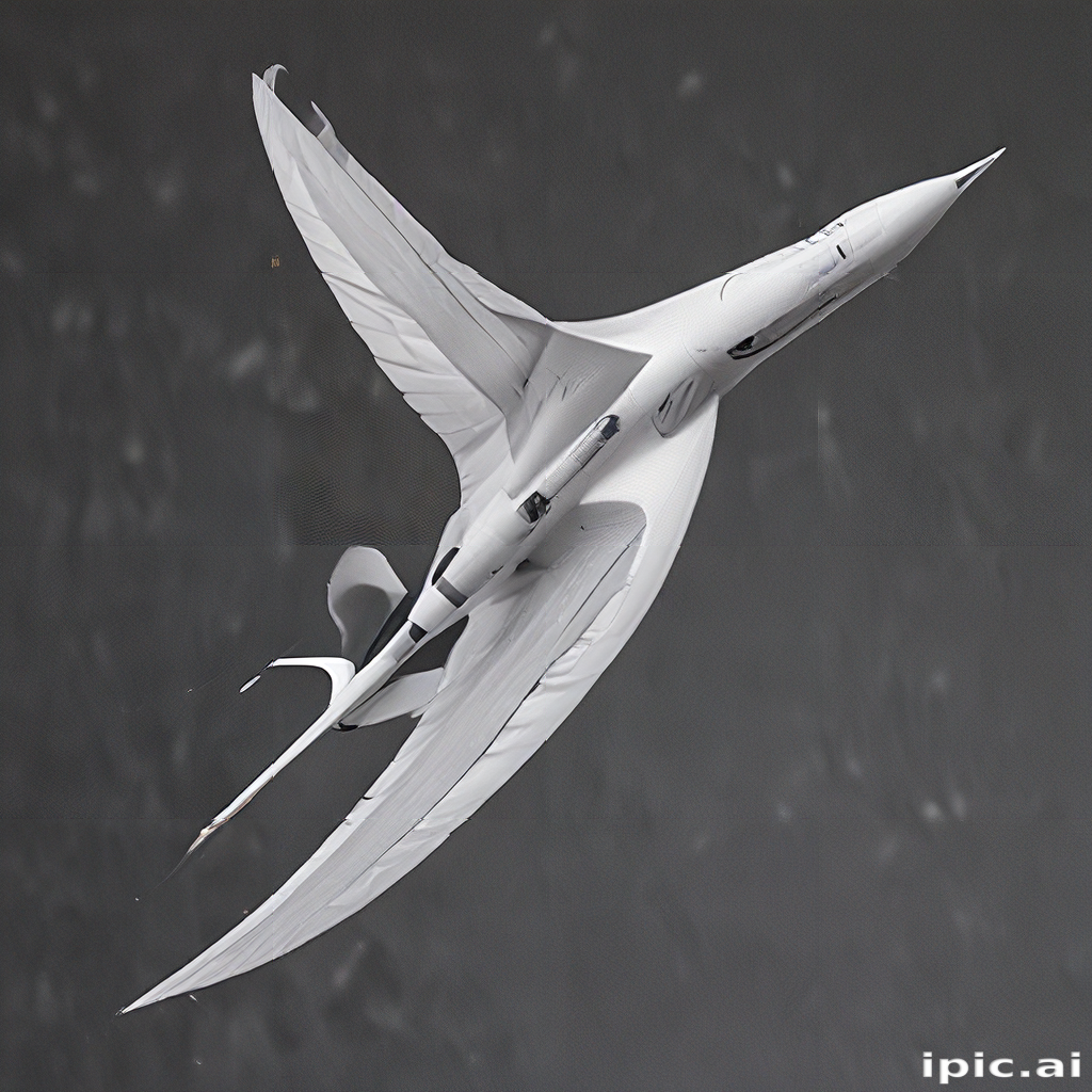 A Stunning Bird-Inspired Aircraft Soaring Gracefully Through the Sky