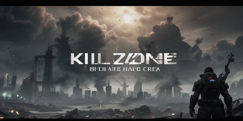 The name KILLZONE spelled and the background has anime in it