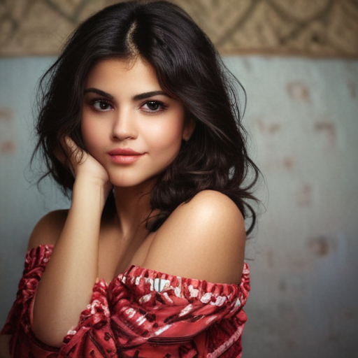 Captivating Portrait of a Young Woman with Soft Features and Expression