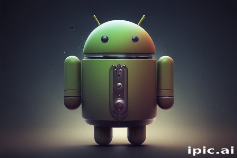 Playful Android Robot Character with Distinctive Features and Friendly ...