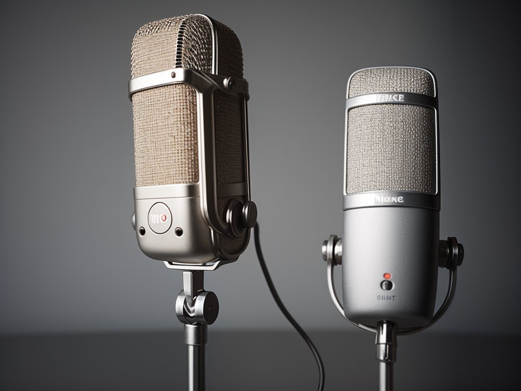 Classic and Modern Microphones Showcasing the Evolution of Sound Technology