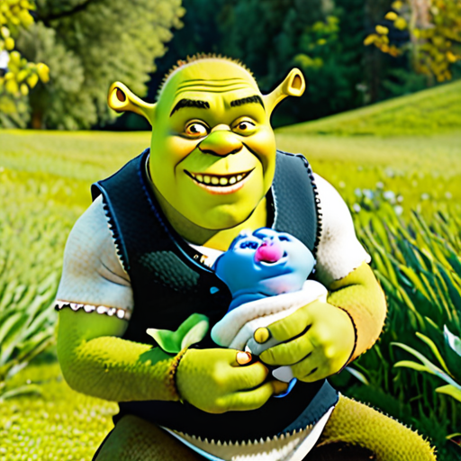 Shrek eating infant