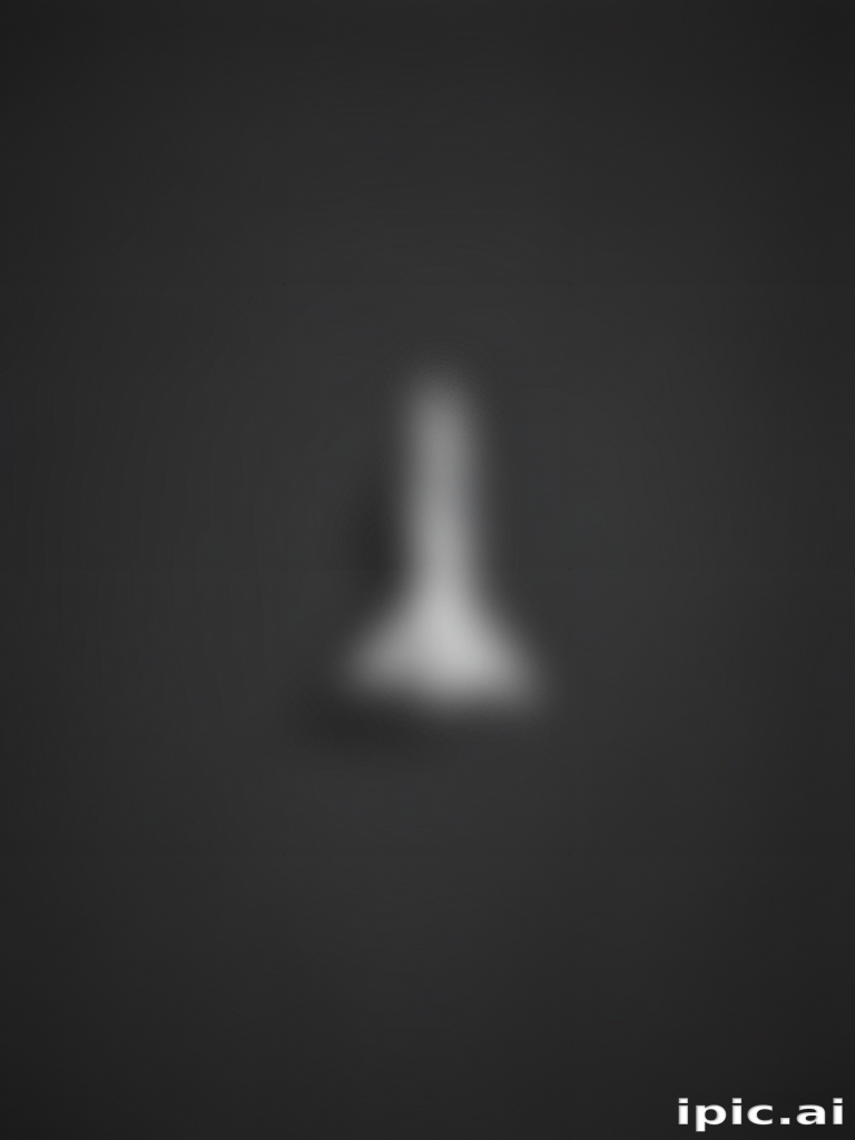 Abstract Representation of a Blurred Object Against a Dark Background