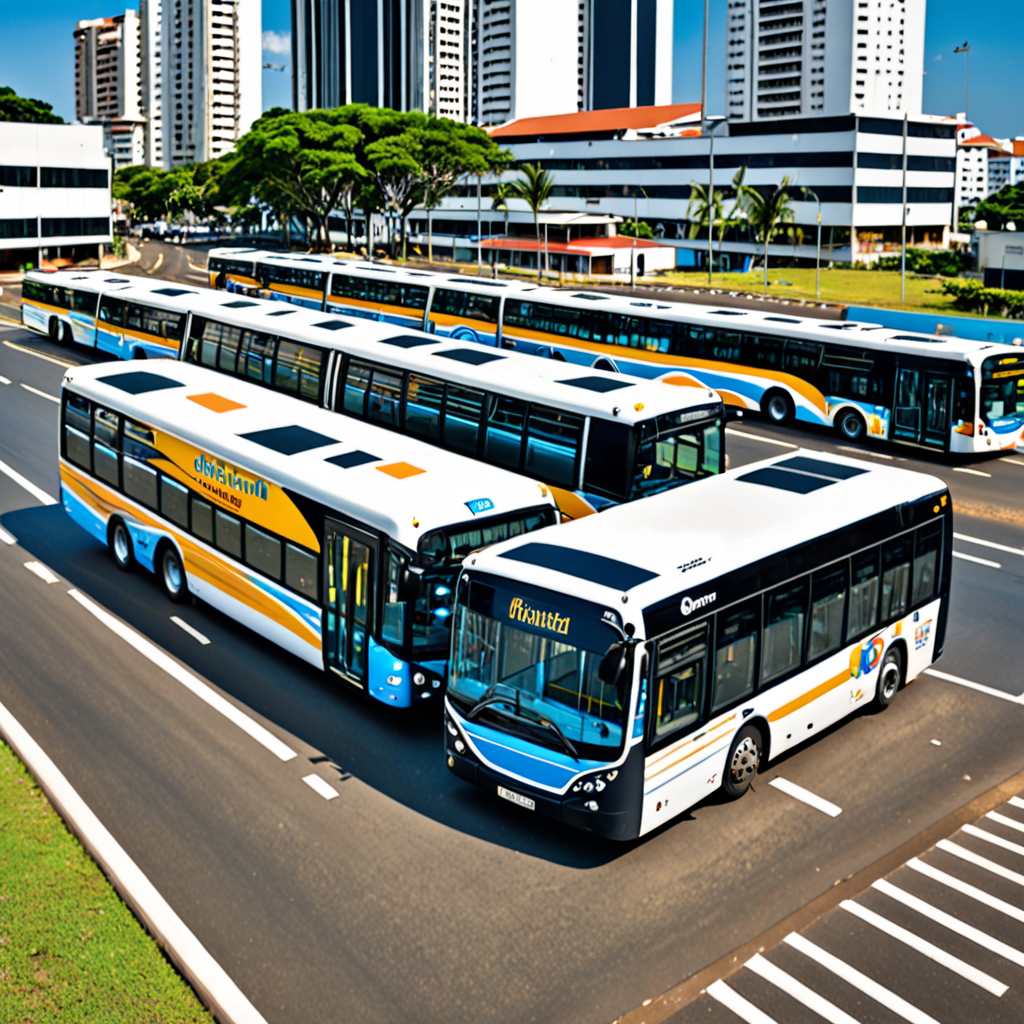 Bus layout for Goiânia city