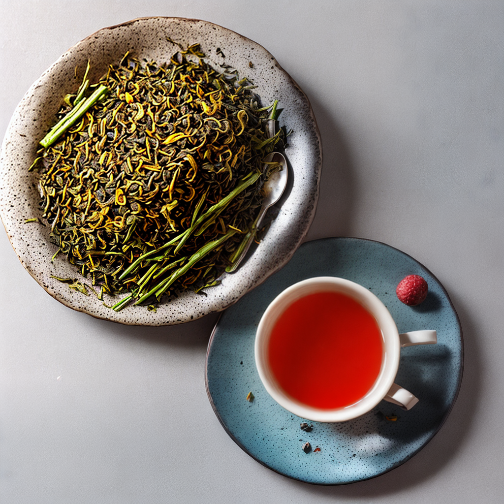 drinking fancy tea