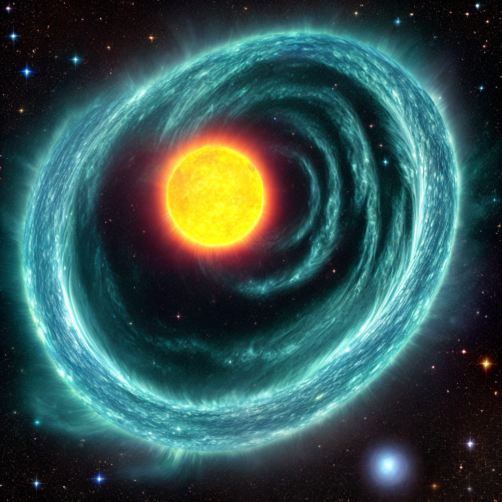 Sun magnatic field with coronal holes open fields