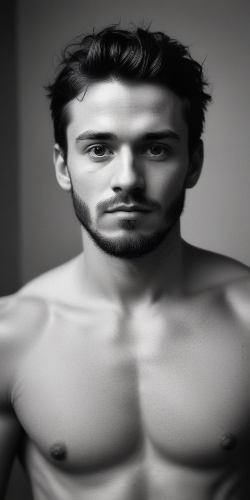 man is almost popping out of the picture, he is in full color, the ...