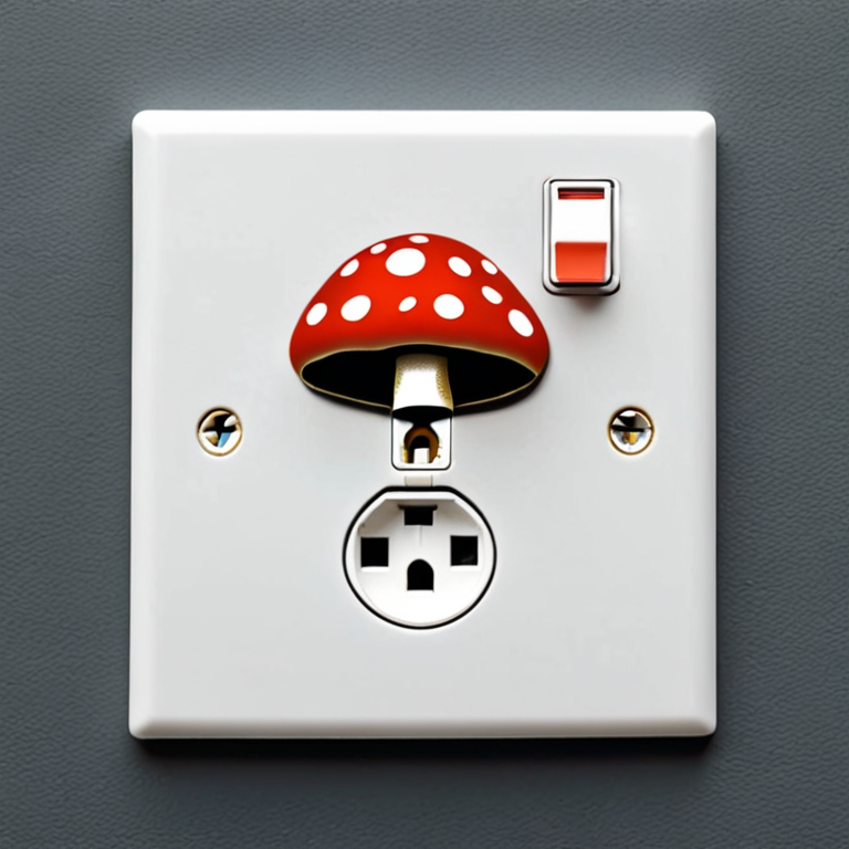 Mushroom plug socket