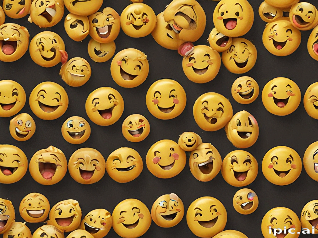 A Colorful Collection of Joyful Emojis Expressing Various Happy Emotions.
