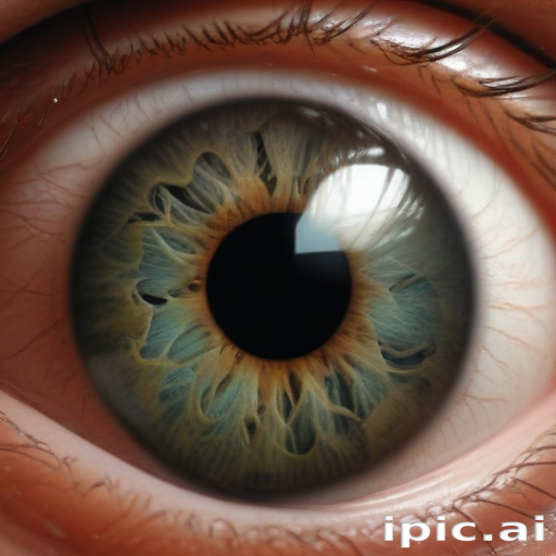 Intricate Detail of a Human Eye Showcasing Unique Color Patterns and ...