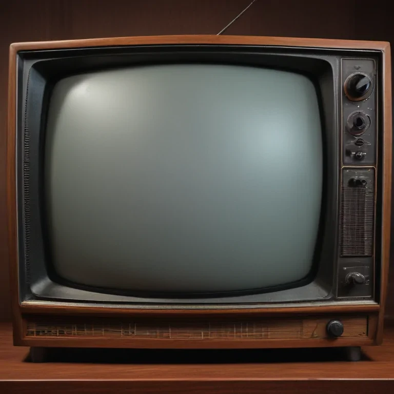 Classic Vintage Television Set from the Mid-Twentieth Century on Display