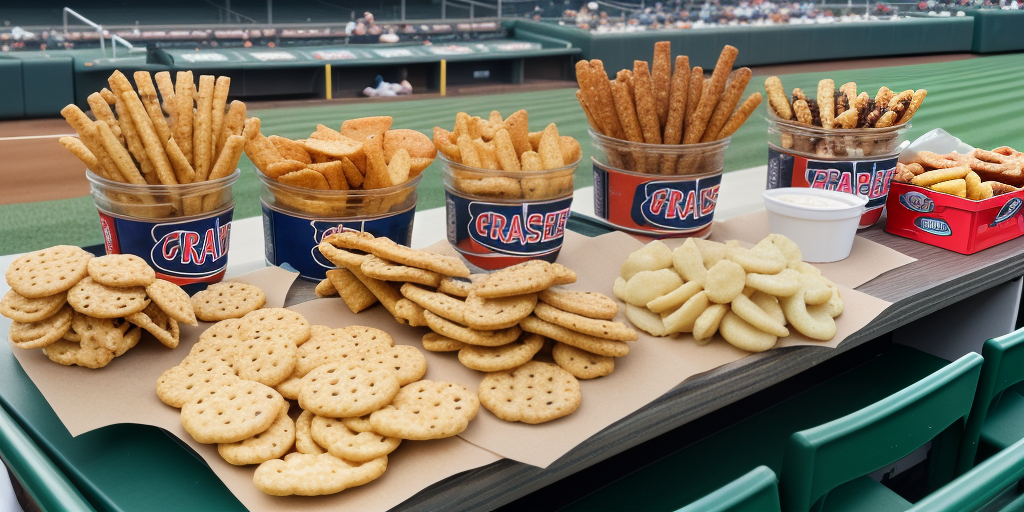 A Colorful Array of Delicious Snacks Perfect for a Game Day Experience.