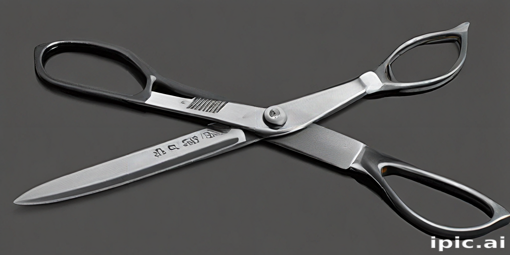Stylish Silver Scissors with Unique Design Perfect for Crafting and Cutting