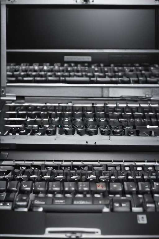 Close-Up View of Multiple Laptop Keyboards Reflecting in a Modern Workspace