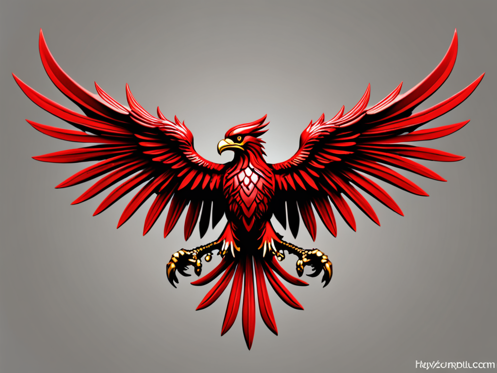 video game style red fenix trophy