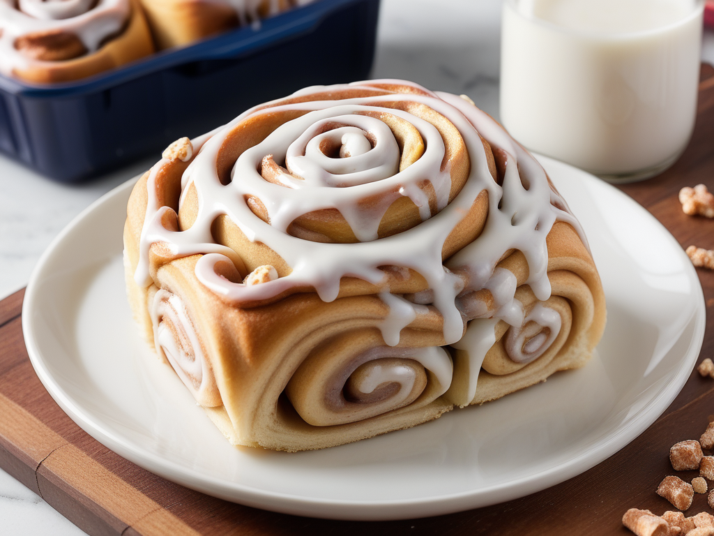 Deliciously Baked Chocolate Chip Cinnamon Rolls Topped with Creamy Frosting