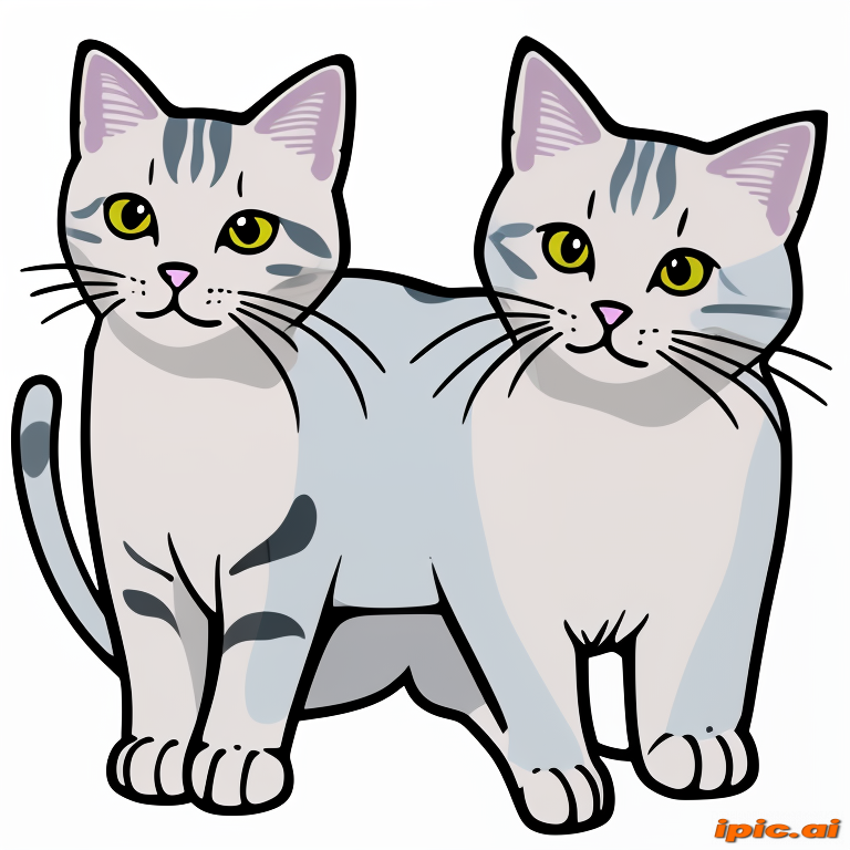 Two Playful Cats Together, Enjoying Their Time in the Sunlight